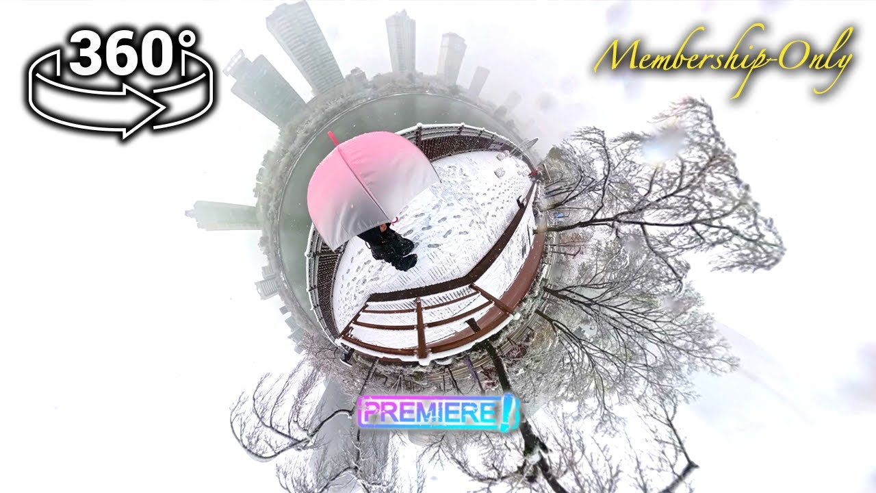 Korea 360 VR ️ Let's walk through snowy Seoul! 🌨️ Seoul's first ...