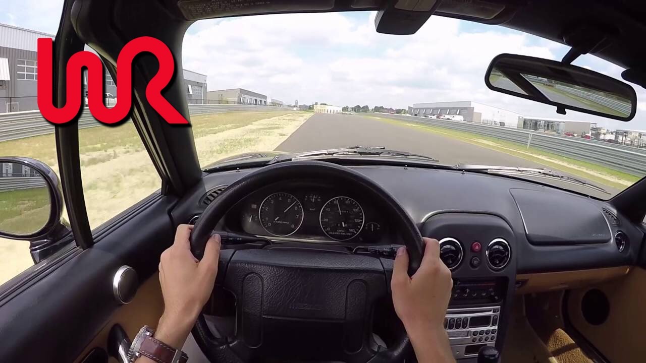 1994 Mazda MX-5 Miata - POV Track Test at M1 Concourse - YouTube