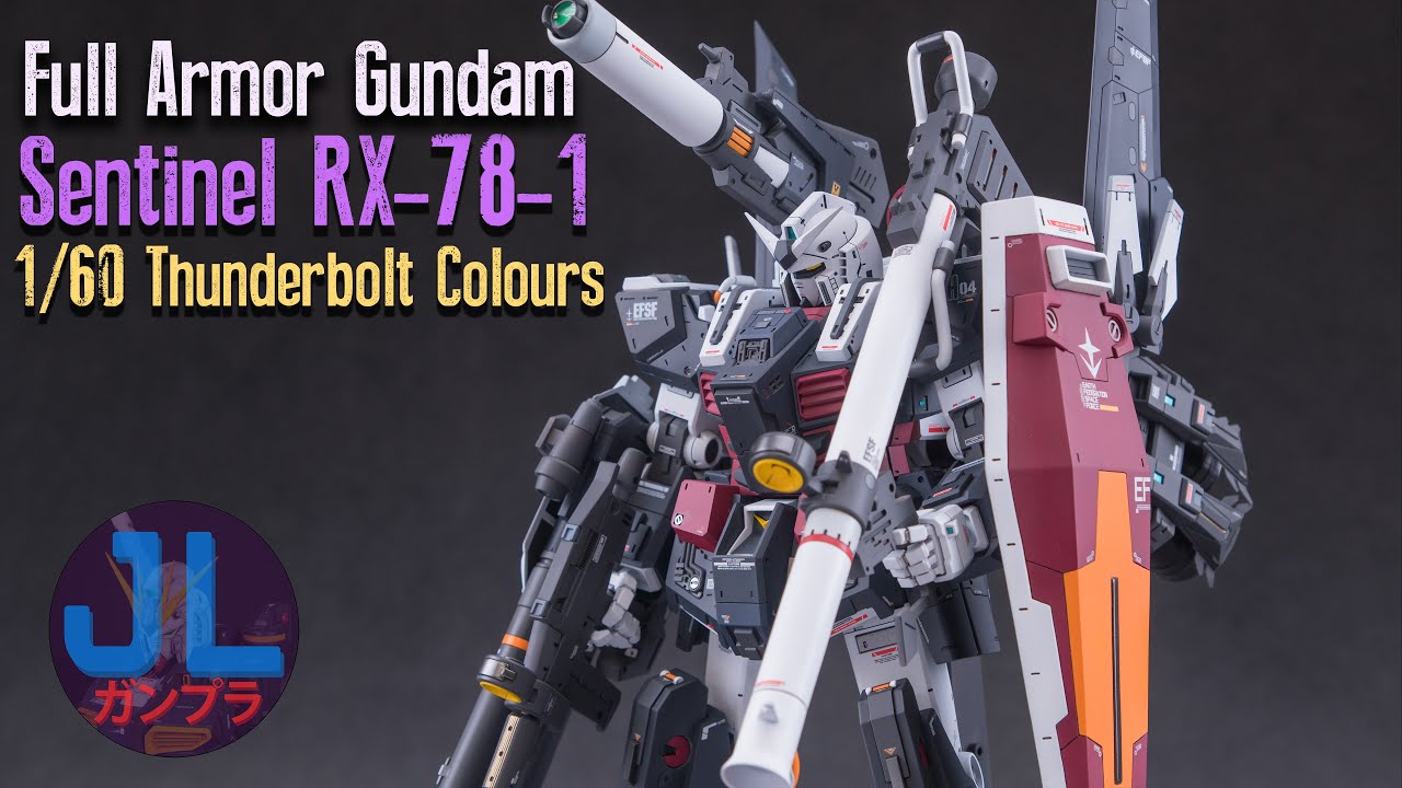 1/60 Full Armor Gundam Sentinel Thunderbolt Colours Painting & Review ...