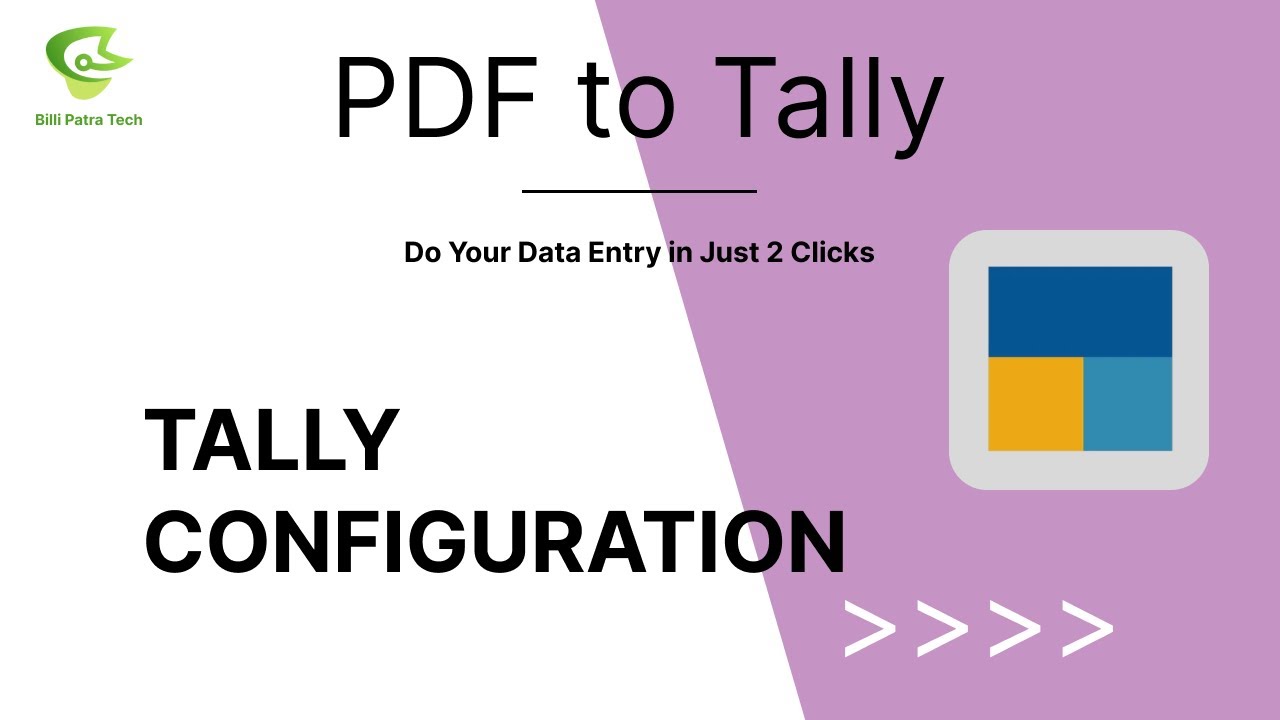 Configuring Tally/Tally Prime for PDF to Tally Data Entry (English ...