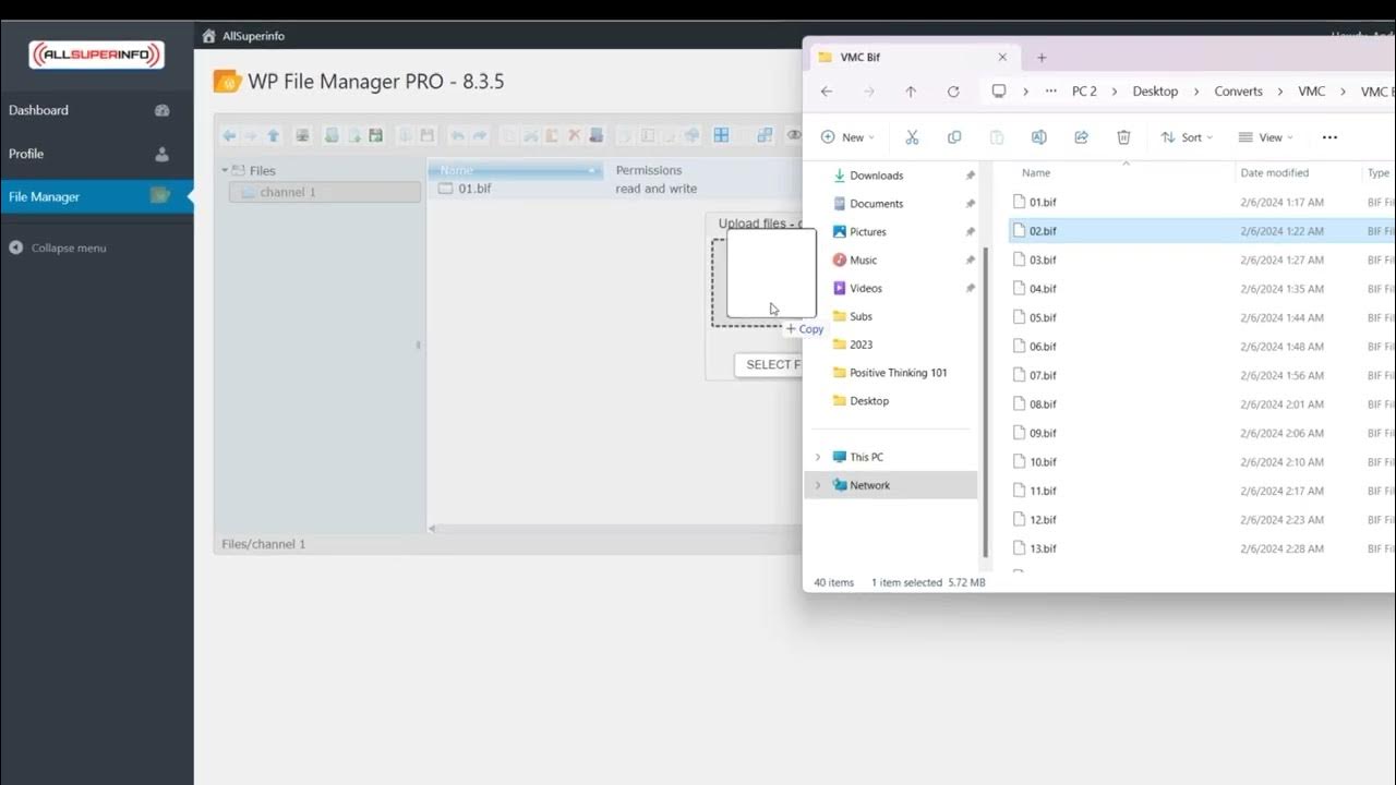 Bif File Upload - YouTube