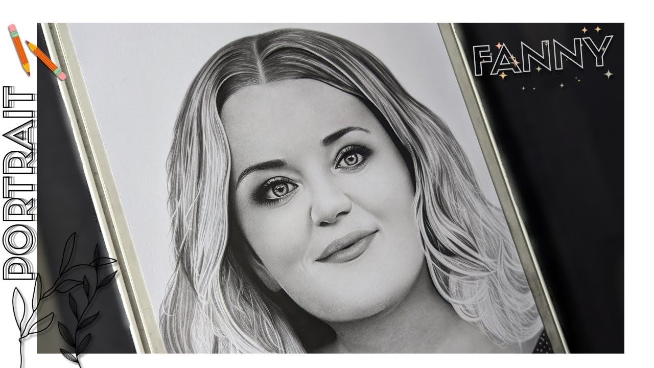 Drawing girl : Fanny | Time Lapse 🎥 @marjorieportraitiste #art # ...