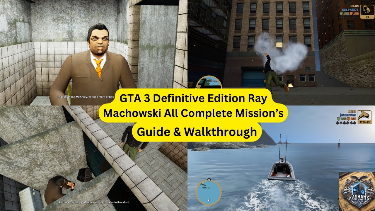 GTA 3 Definitive Edition Ray's All Complete Missions | Walkthrough ...