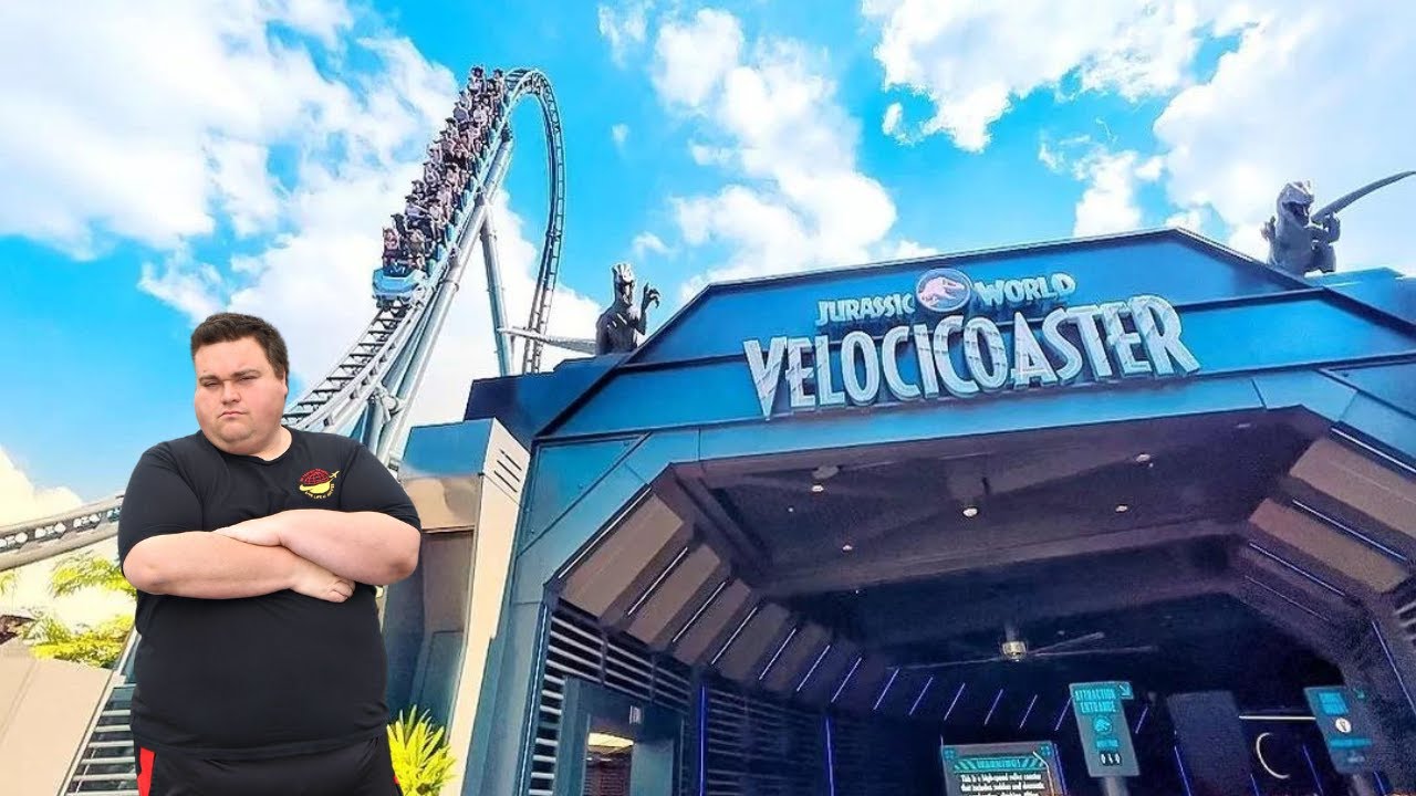 Fat Testing Velocicoaster at Universal Studios Islands of Adventure ...