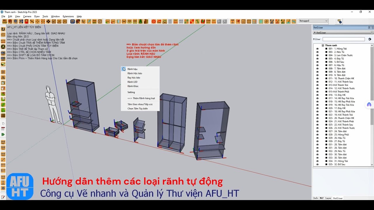 Hướng dẫn Thao tác Sinh rãnh tự động cập nhật ngày 01/4/2024 - AFU_HT ...