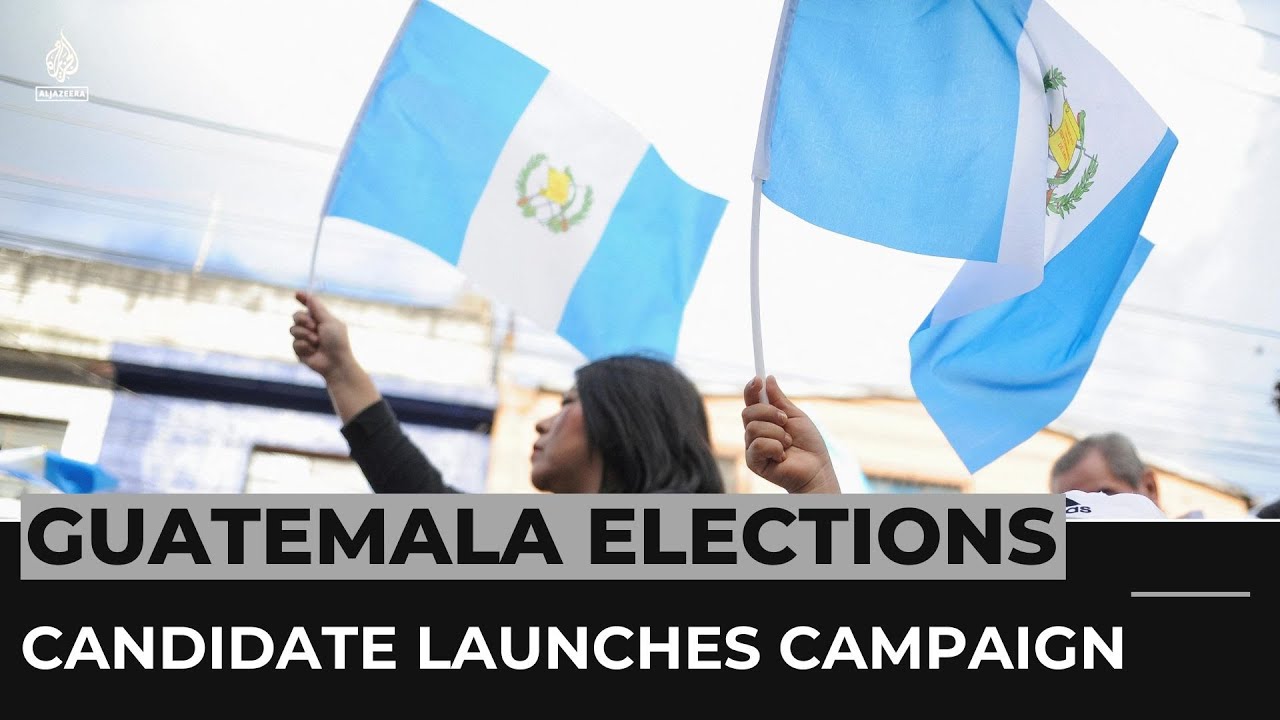 Guatemalan presidential candidate launches campaign - YouTube