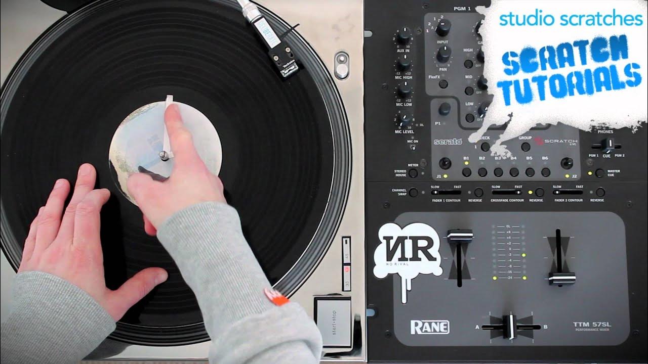 Scratch Tutorial - Forward / Crab / Half Chirp / Stab Scratch Combo - YouTube