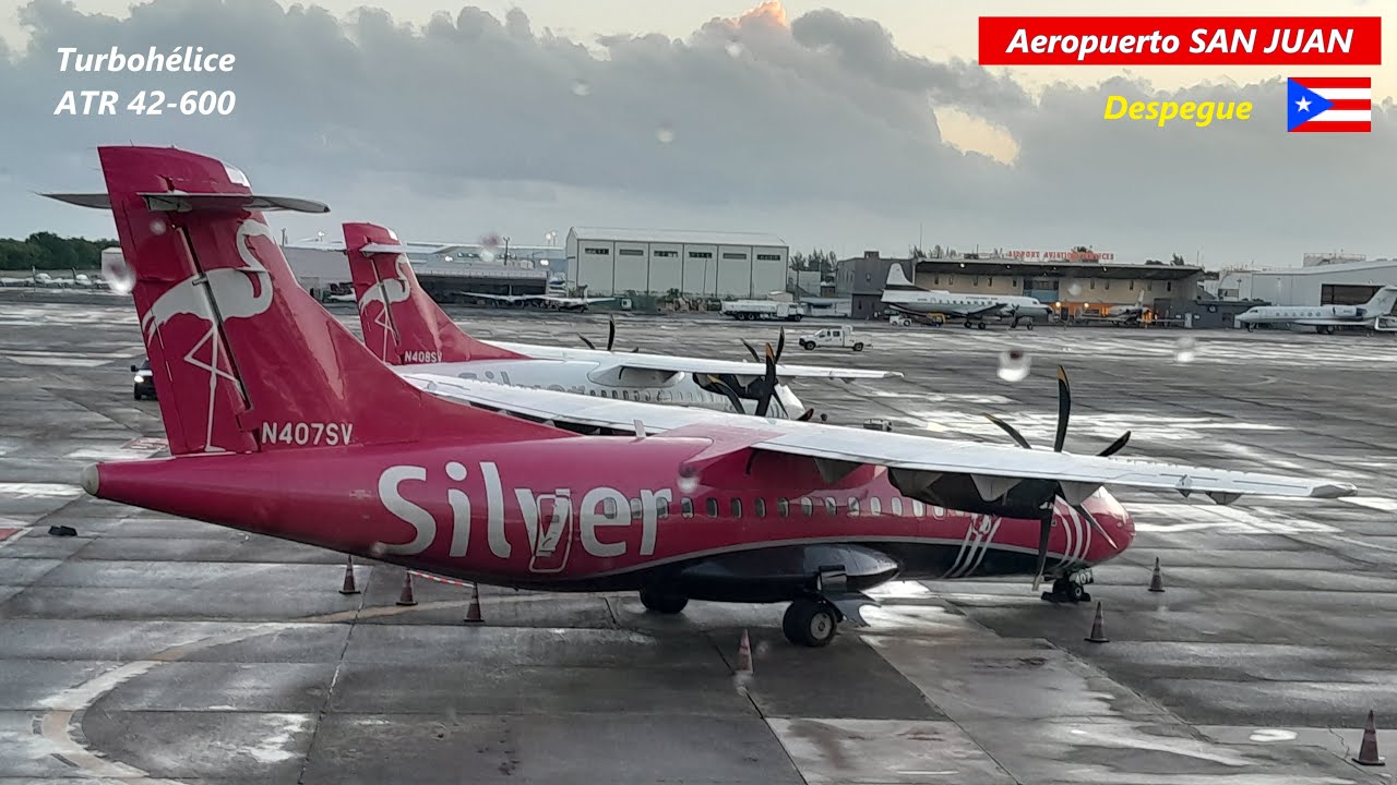 Vuelo de Silver Airways 🛩️ Partida desde SAN JUAN en ATR 42 - YouTube