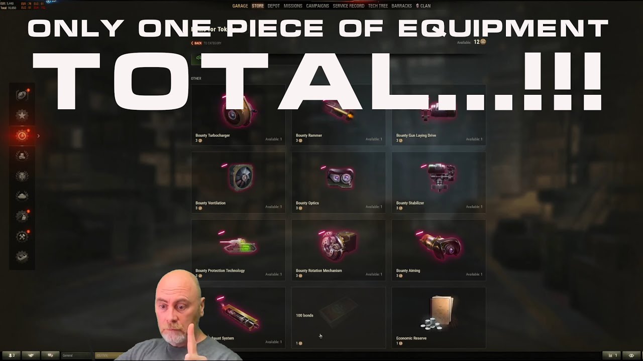 World of Tanks - Bounty Equipment for Battle Pass Tokens - WARNING ...