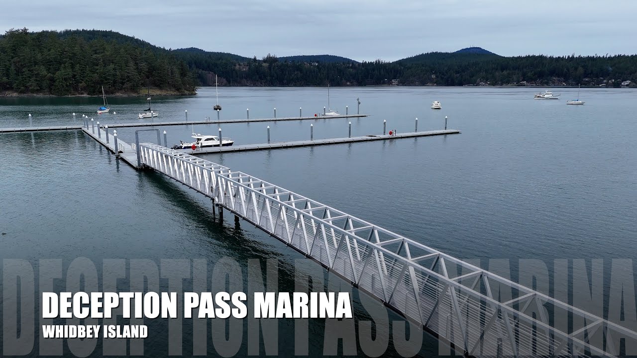 Stunning Aerial Tour of Deception Pass Marina - A Sky-High Perspective ...