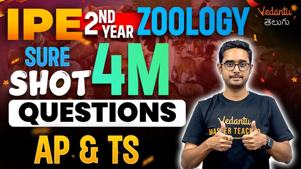 Inter 2nd Year Zoology 4M Sure Shot Questions | IPE 2024 | AP & TS ...