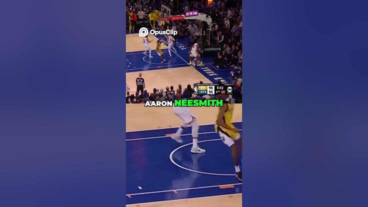 Neesmith's Stunning Play Fuels Knicks vs Pacers Clash - YouTube