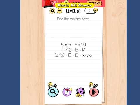 Brain Test Level 87 Find the mistake here  Walkthrough