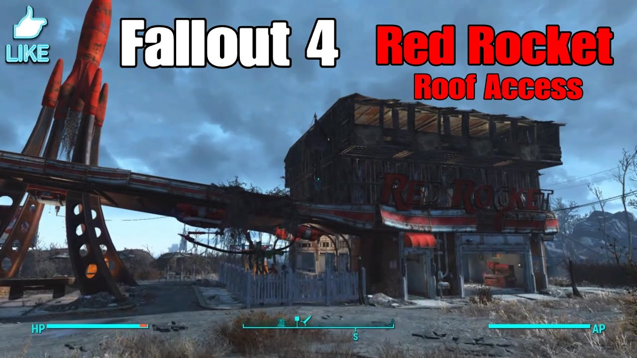 Fallout 4 - Red Rocket Settlement build (Roof Access) - YouTube
