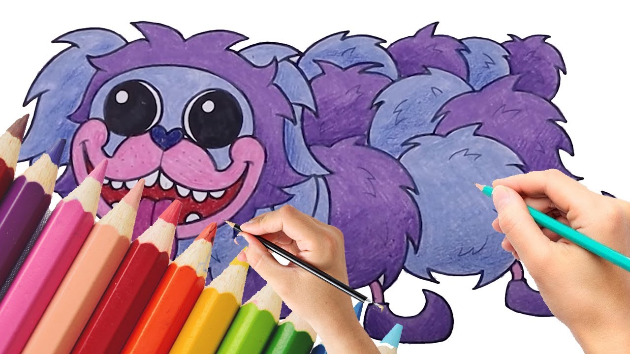 How To Draw PJ Pugapillar | Poppy Playtime Draw & Color Tutorial - YouTube