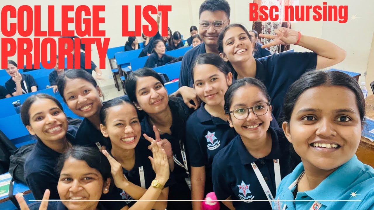Priority list college for bsc nursing with rank and marks #cee - YouTube