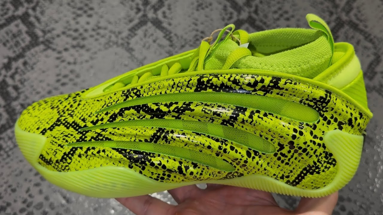 Adidas Harden Vol 9 Green Snakeskin Basketball Shoes - YouTube