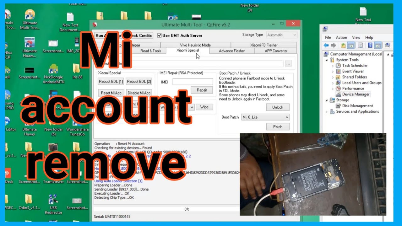 redmi note 5a prime mi account remove - YouTube
