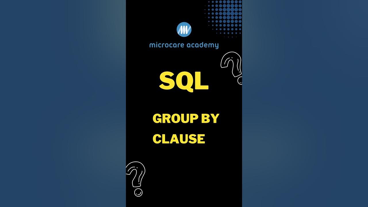 SQL GROUP BY CLAUSE | Learn #shorts #ytshorts #sql - YouTube