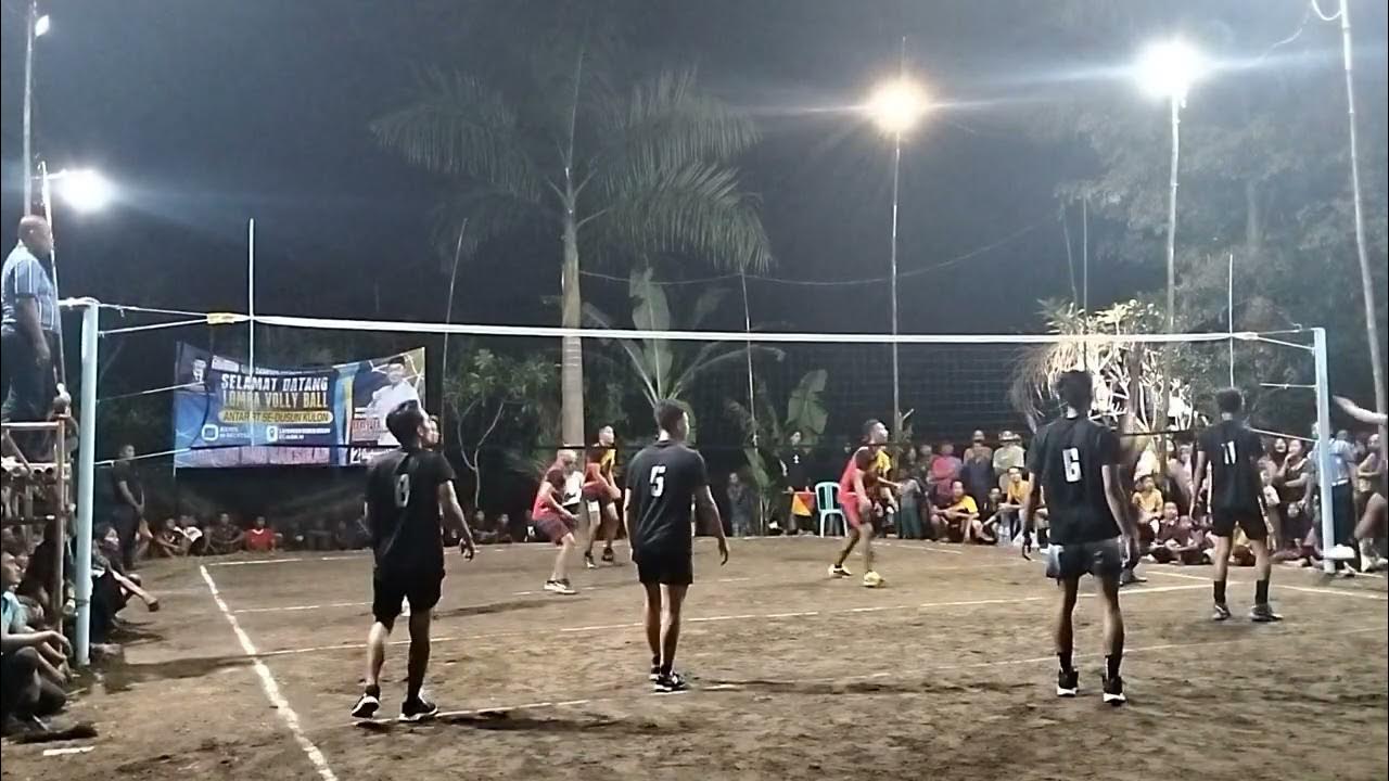 Semifinal Turnamen antar RT desa Kesamben Wringinanom gresik antara RT 01 vs RT 05 set 2 - YouTube