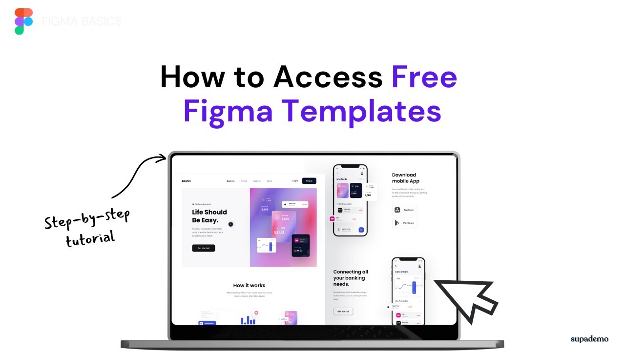 How to Access Free Figma Templates - YouTube