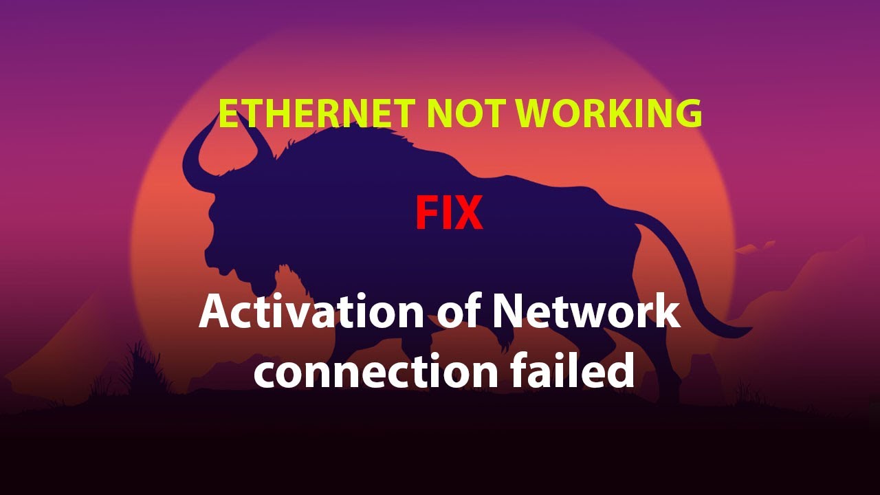 Ubuntu Fix Activation Of Network Connection Failed Youtube