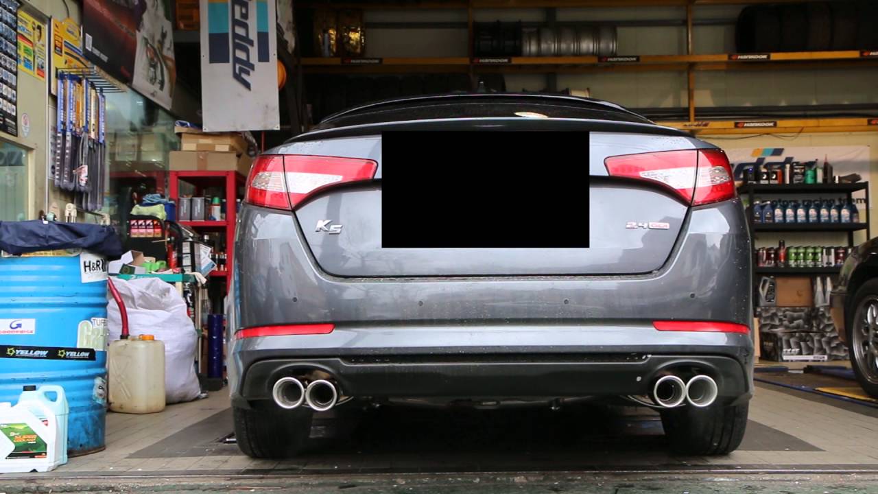 K5 2.4 GDI 피코 가변배기 듀얼머플러 사운드 소리 - YouTube