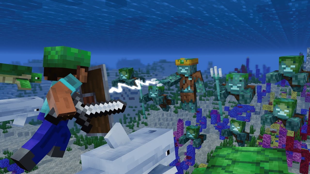 The Drowned Zombie Attack - Minecraft Animation Ep.6 - YouTube