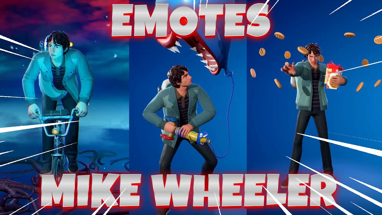 * MIKE WHEELER * con todos los gestos de mi taquilla EN FORTNITE - YouTube
