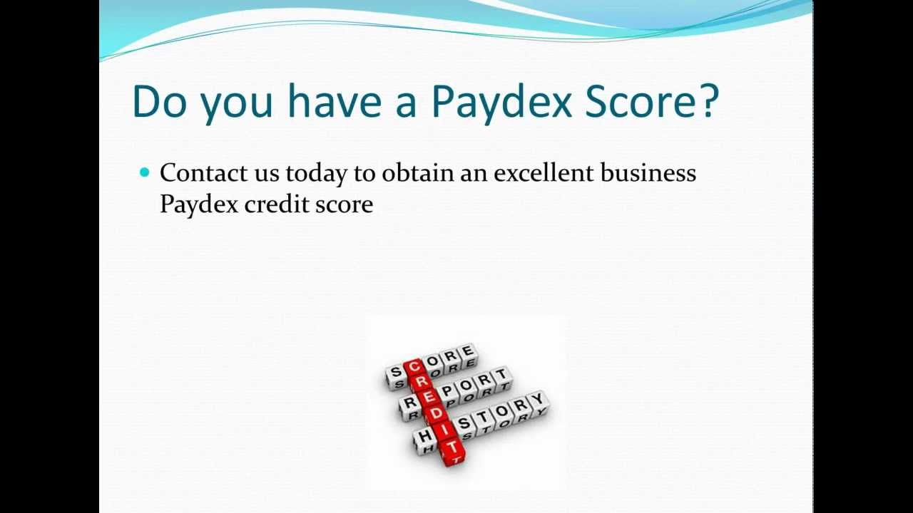 What is a Paydex Score? - YouTube
