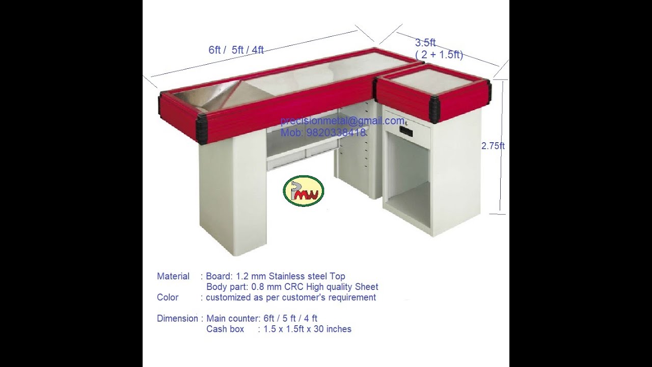 Checkout Counter for Supermarket, Checkout Cash Counter Shop by ...