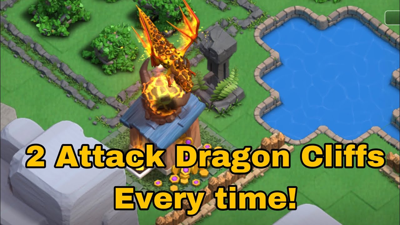 The ultimate guide to beating Dragons Cliff In 2 Attacks | Clan Capital - YouTube