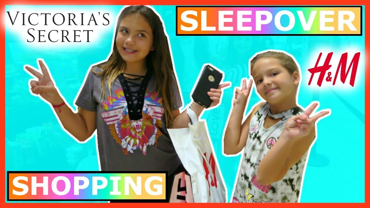 SLEEPOVER WITH FRIENDS / SHOPPING VLOG #5 - YouTube