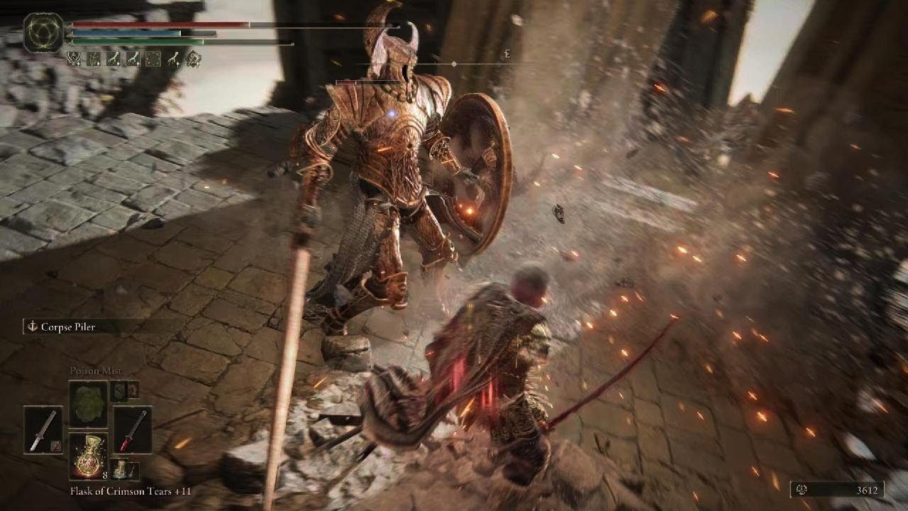 Crumbling Farum Azula Crucible Knight ELDEN RING - YouTube