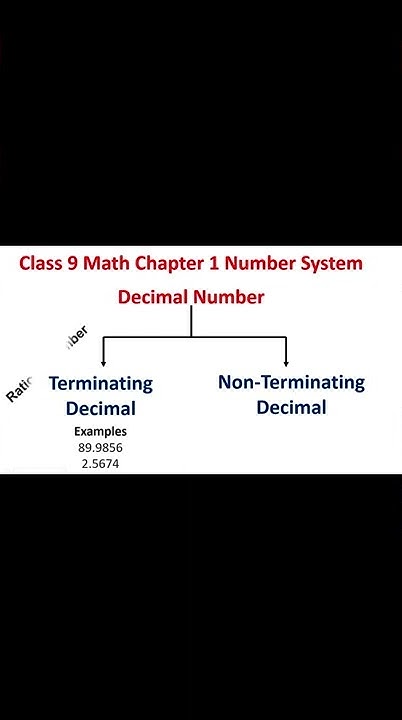 Class 9 Math Chapter 1 Number System Terminating decimal & Non ...
