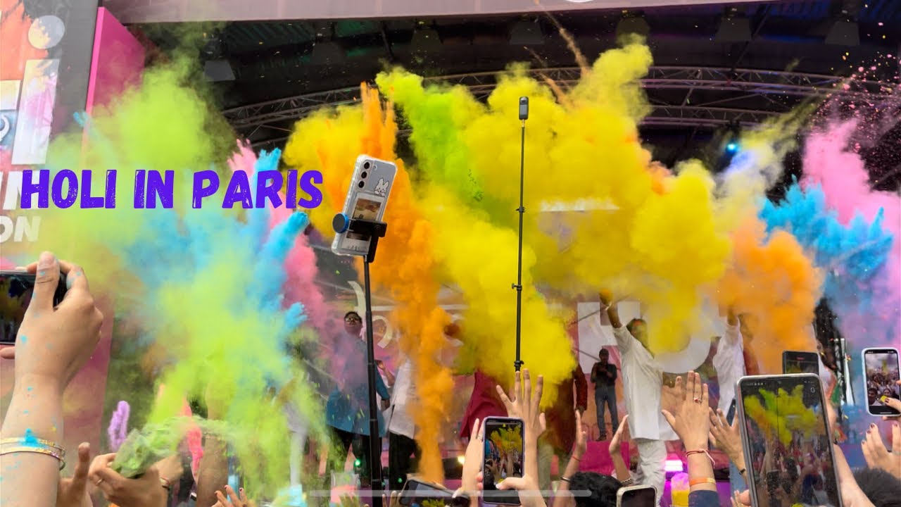 Holi Celebration in Paris, France 🇫🇷 - YouTube