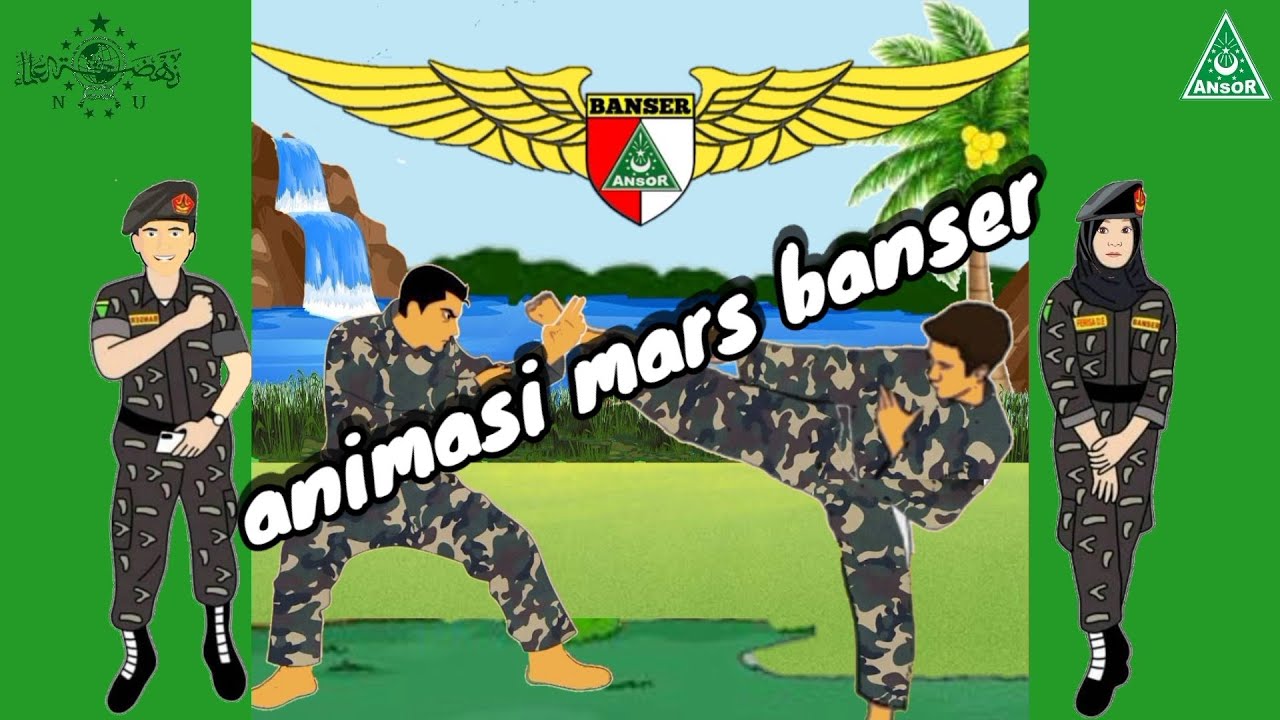 Animasi Mars Banser - YouTube