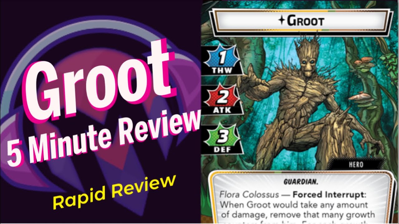 Marvel Champions | Groot | Review | 5 Minute Review | Hero Pack ...