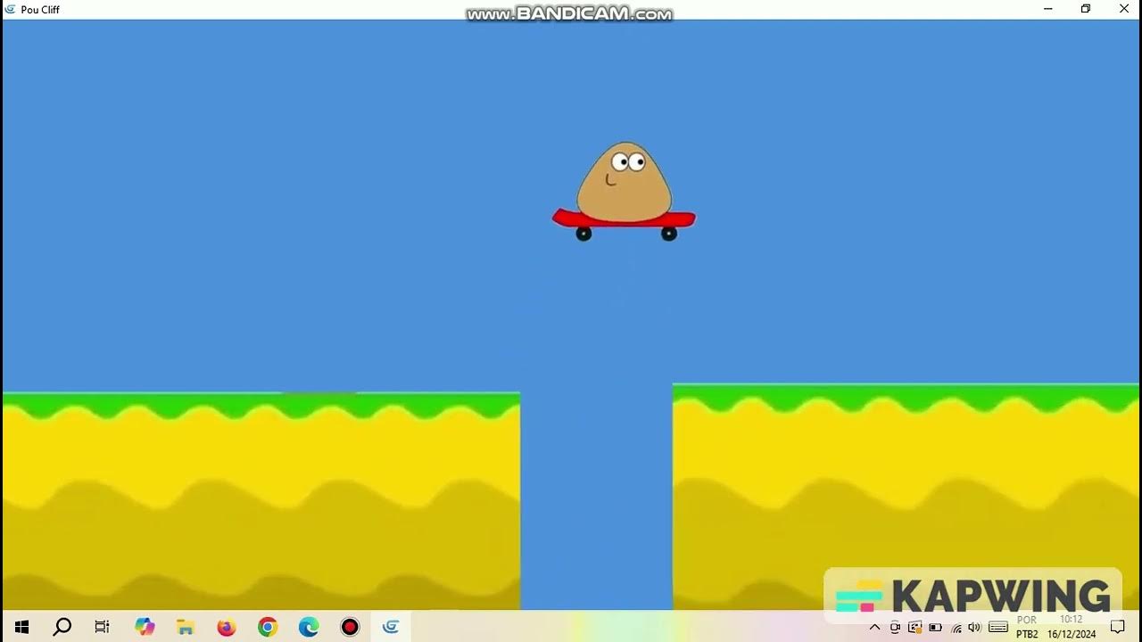 Tutorial + Gameplay Do Pou Cliff (Meu Port De Pou Cliff Jump Para Pc) - YouTube