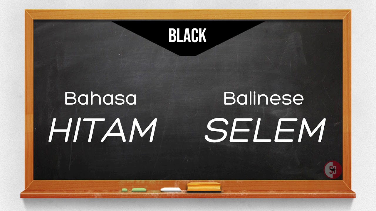Basic Colors in Bahasa and Balinese Words | Speak Balinese - YouTube