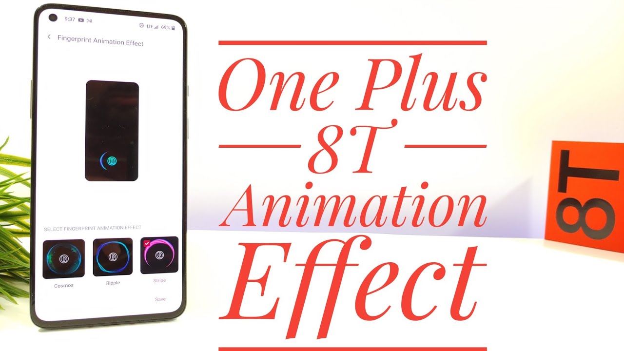 One Plus 8T - How to change fingerprint Animation Effect - YouTube