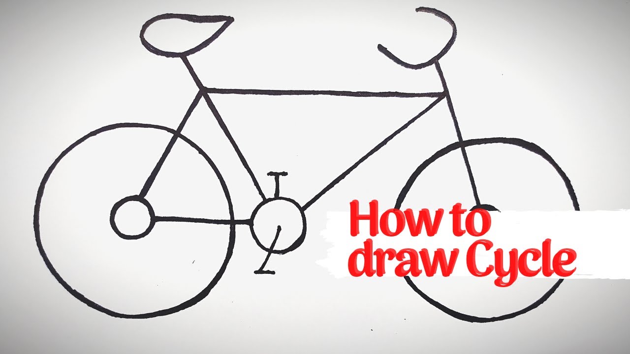 How to draw cycle in simple steps|| Must watch - YouTube