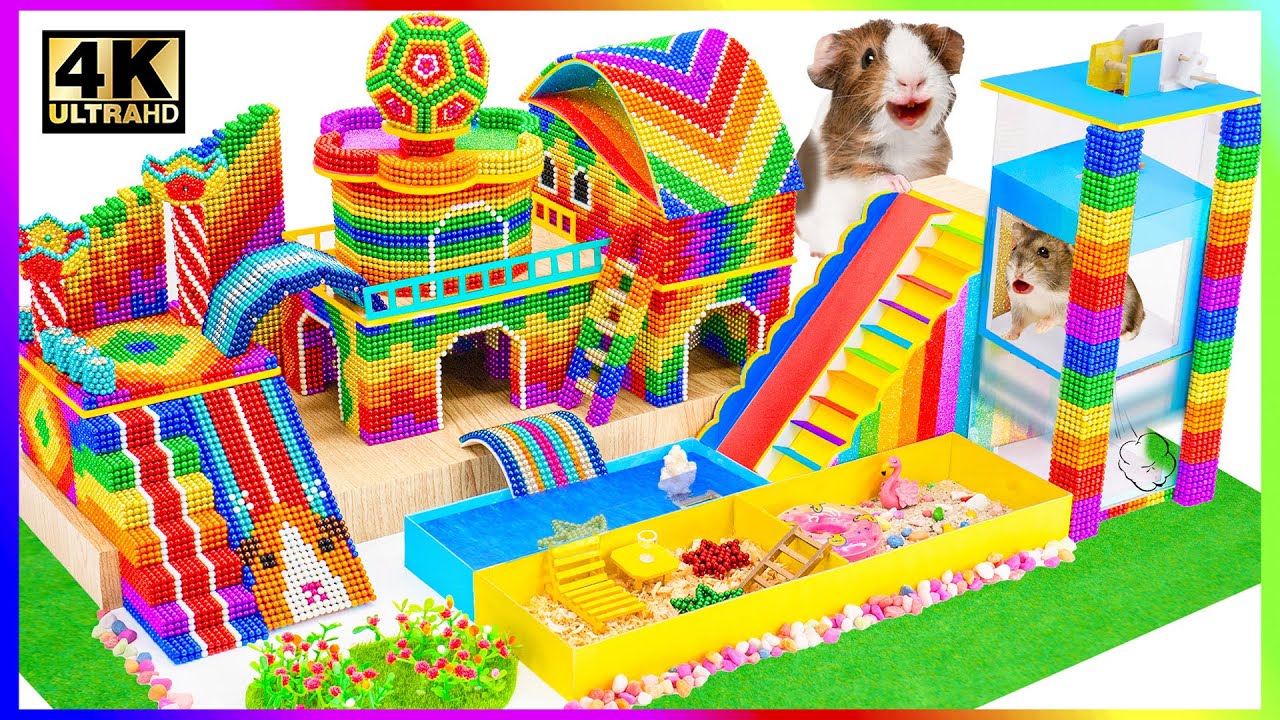 ASMR - Building A Dream Modern Water Park With Glass Elevator And ...