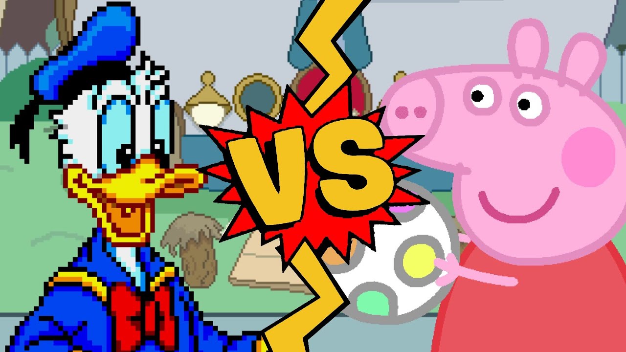 M.U.G.E.N Battles | Donald Duck vs Peppa Pig | Walt Disney vs Peppa Pig ...