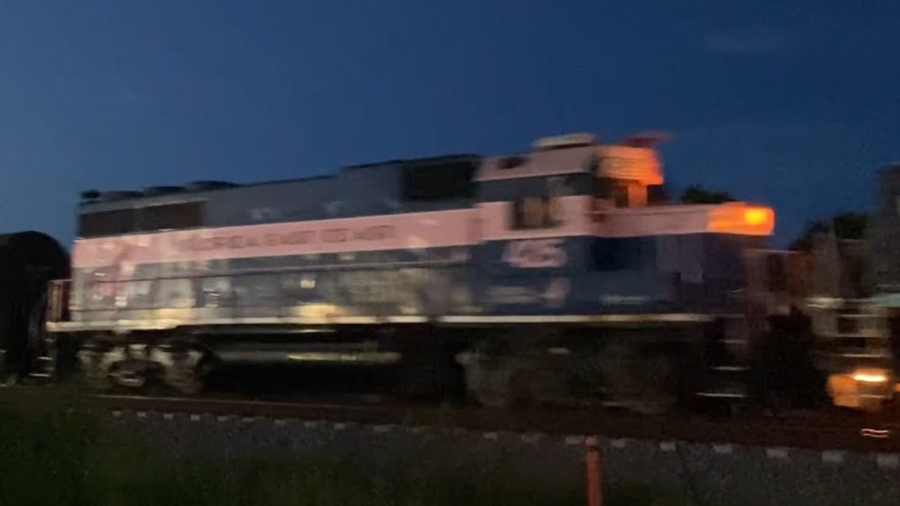 FEC 425 on FEC 107 during sunset - YouTube