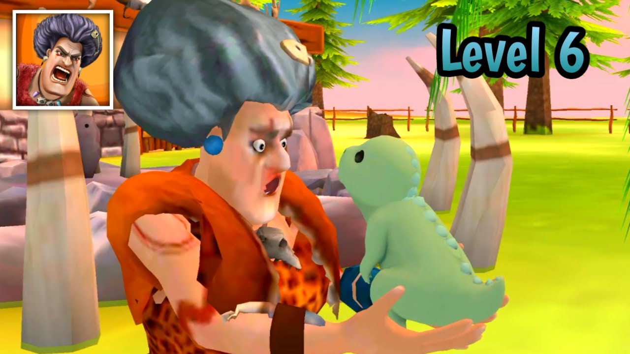 Scary Teacher Stone Age Level 6 Gameplay walkthrough | Pro Gamer - YouTube