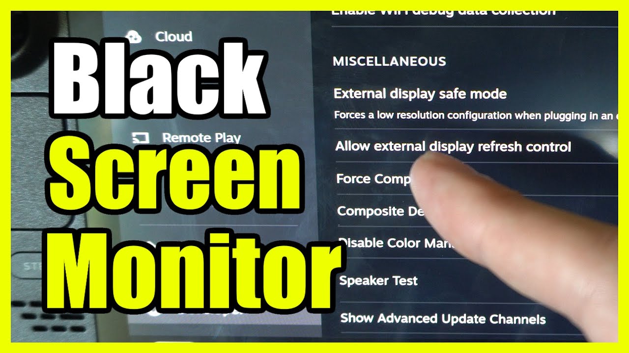 How to Fix Black Screen on External Display using Steam Deck (Fast ...