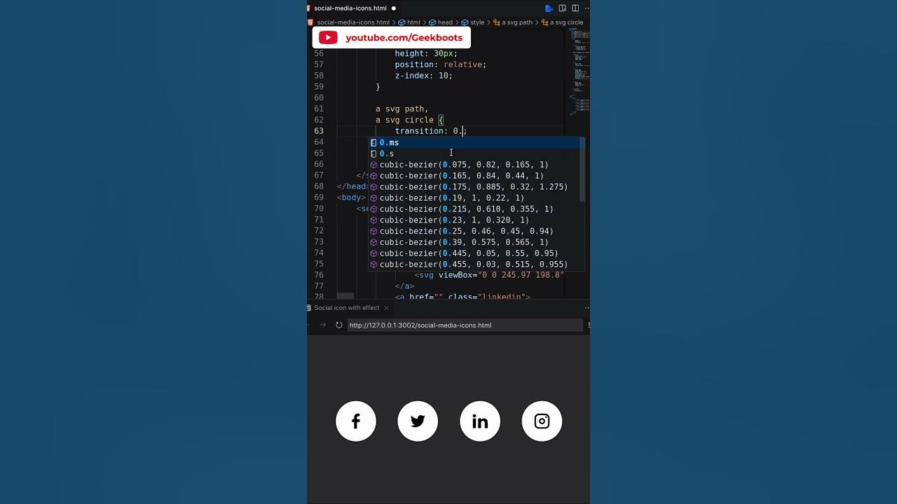 Create Eye-Catching Icon Buttons with Stylish CSS Effects | Geekboots - YouTube