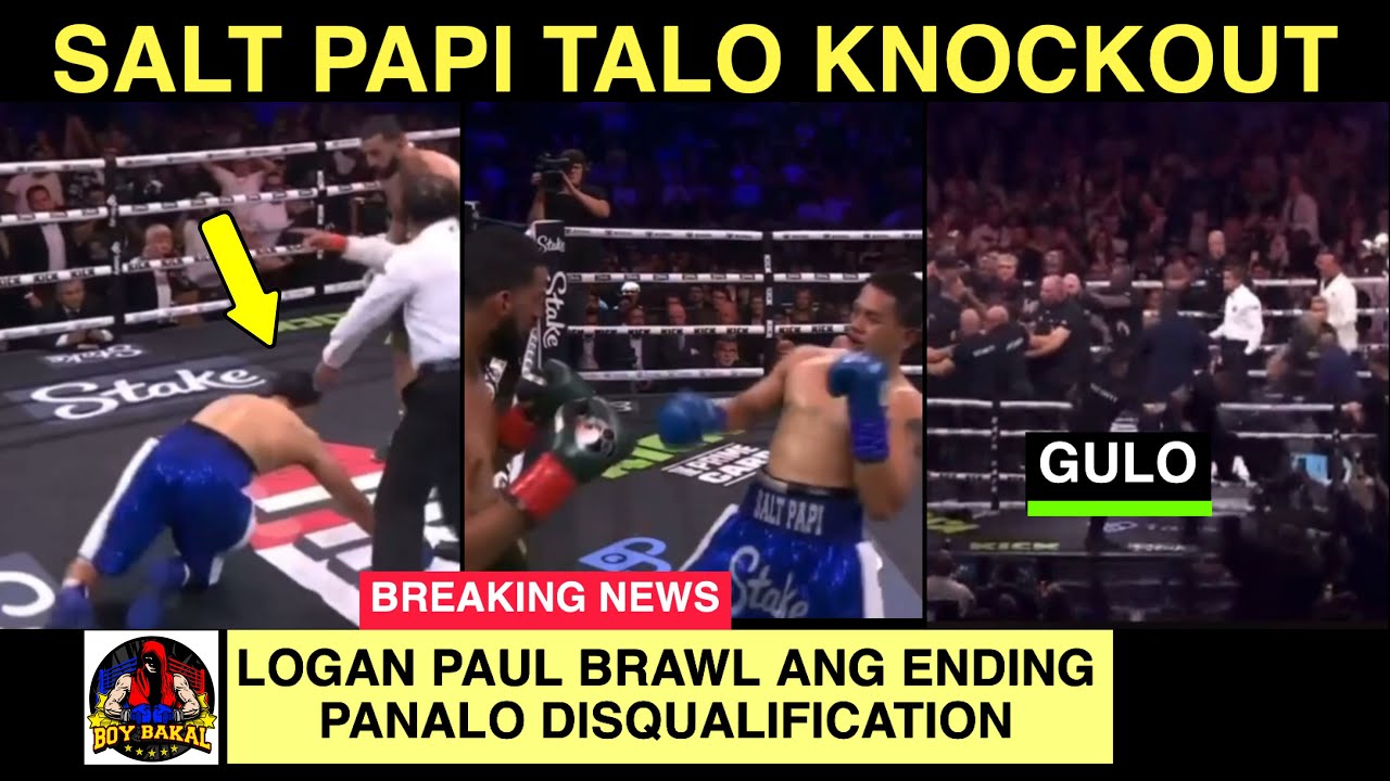 BREAKING: Salt Papi Knockout Di Nakarecover / Logan Paul Brawl Ang ...
