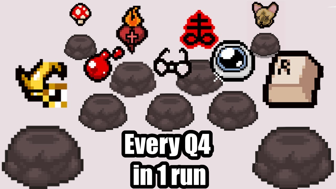 How I found EVERY Quality 4 in one run [The Binding of Isaac Repentance ...